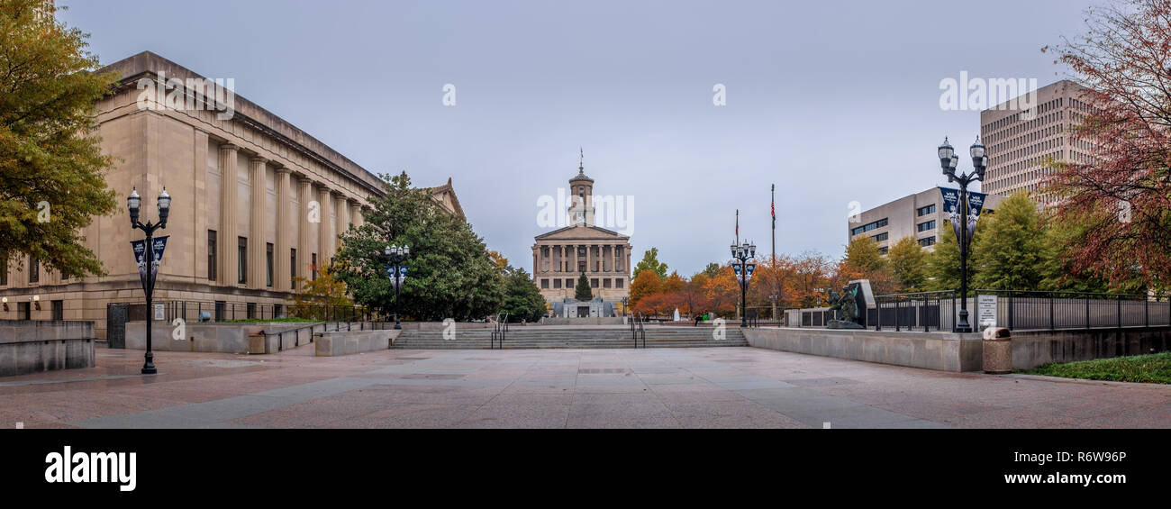 Greek Revival 1845-1859 legislative building & grounds housing the tomb of President James K ...
