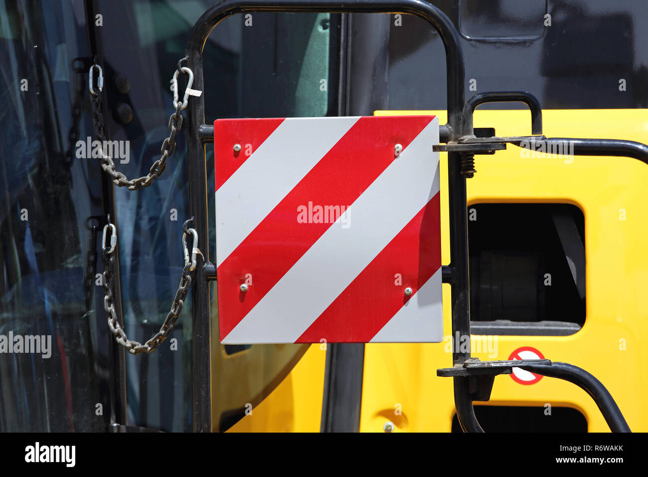 Warning Sign Rear Stock Photo - Alamy