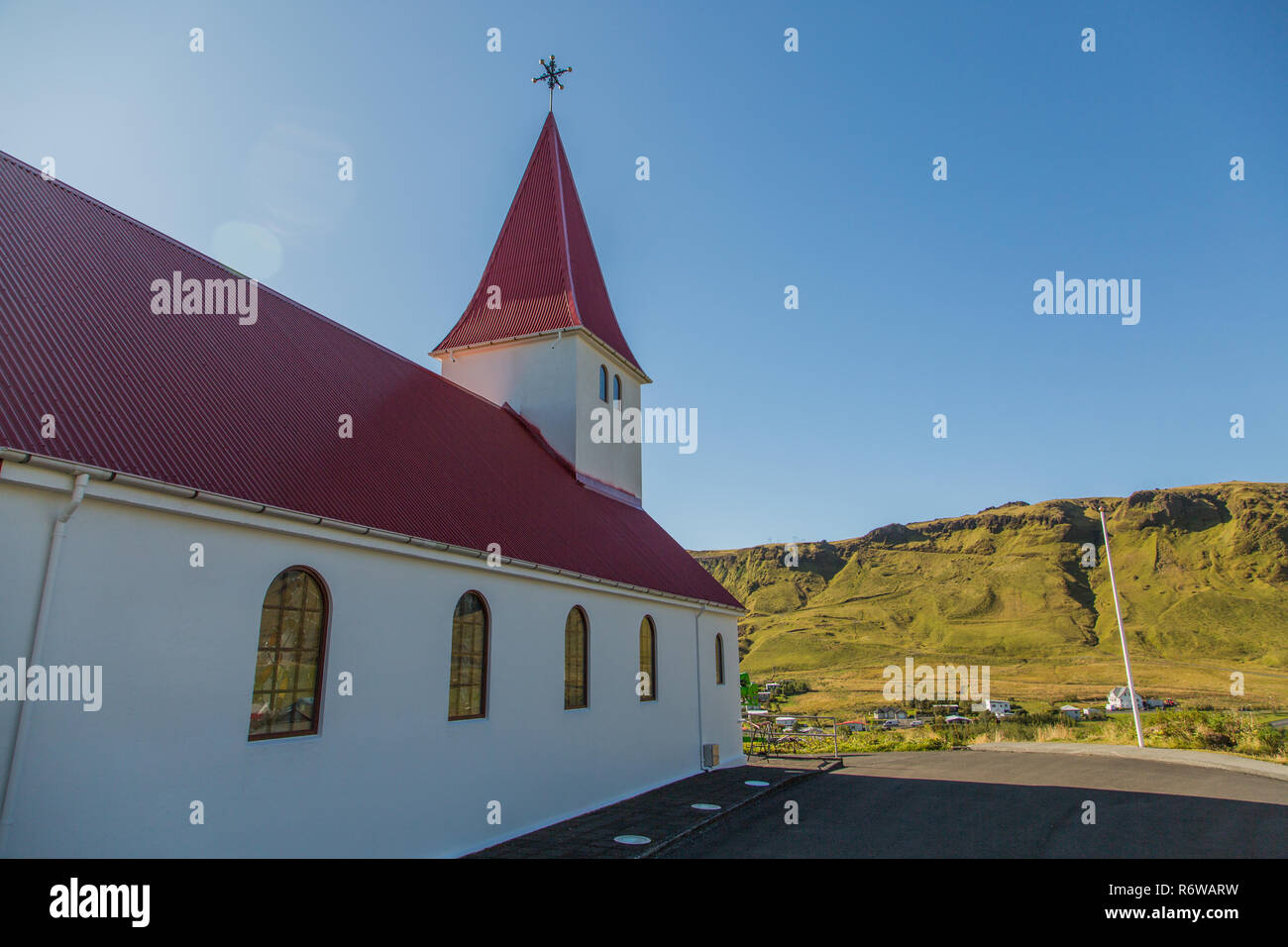 Iceland church on hill hi-res stock photography and images - Alamy