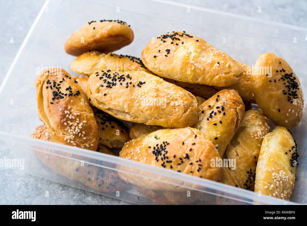 Homemade Turkish Pastry Pogaca with Cumin Seeds / Black Sesame and ...