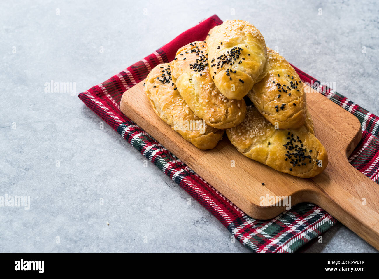 Homemade Turkish Pastry Pogaca with Cumin Seeds / Black Sesame and ...