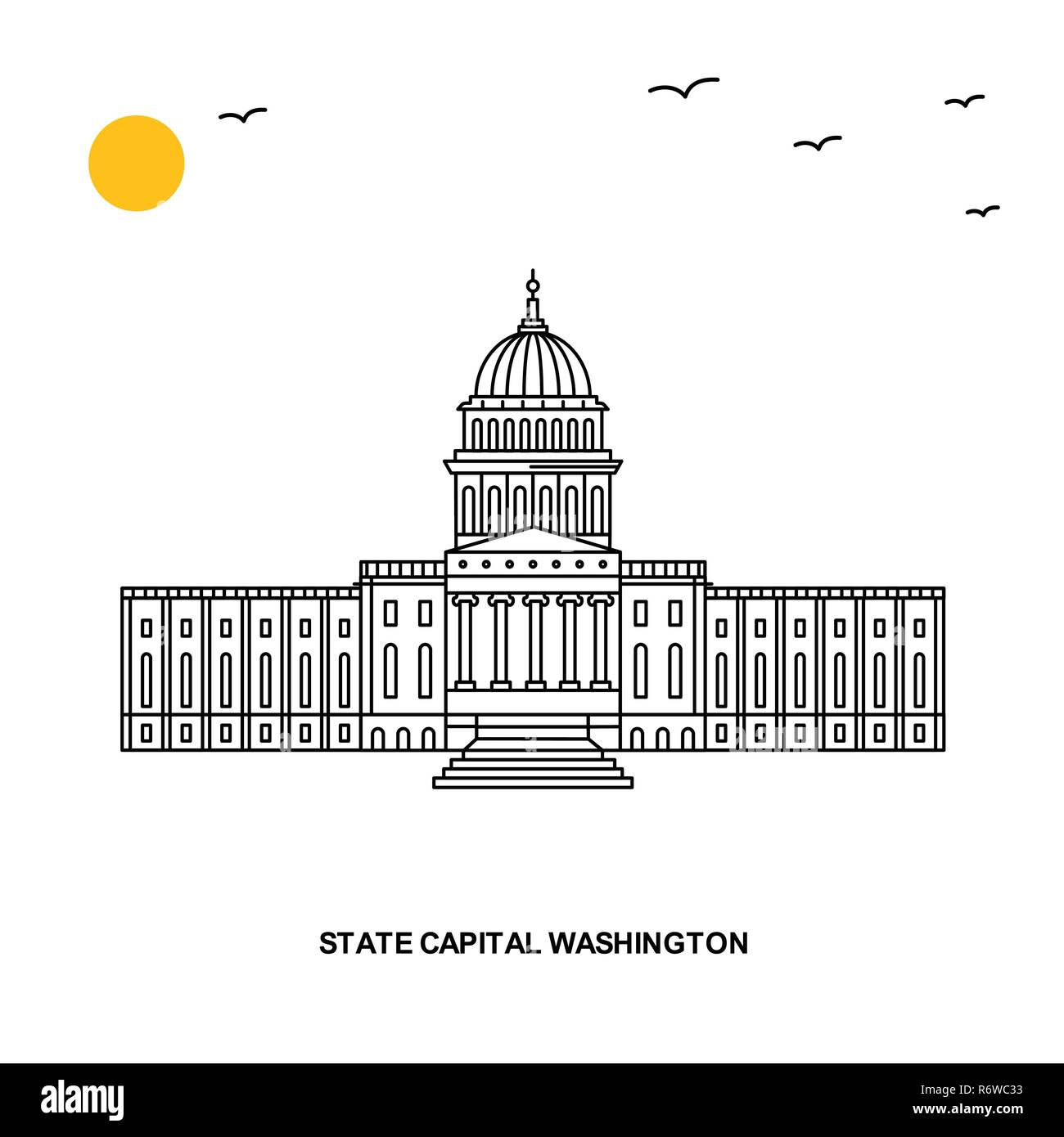 National monuments dc Stock Vector Images - Alamy