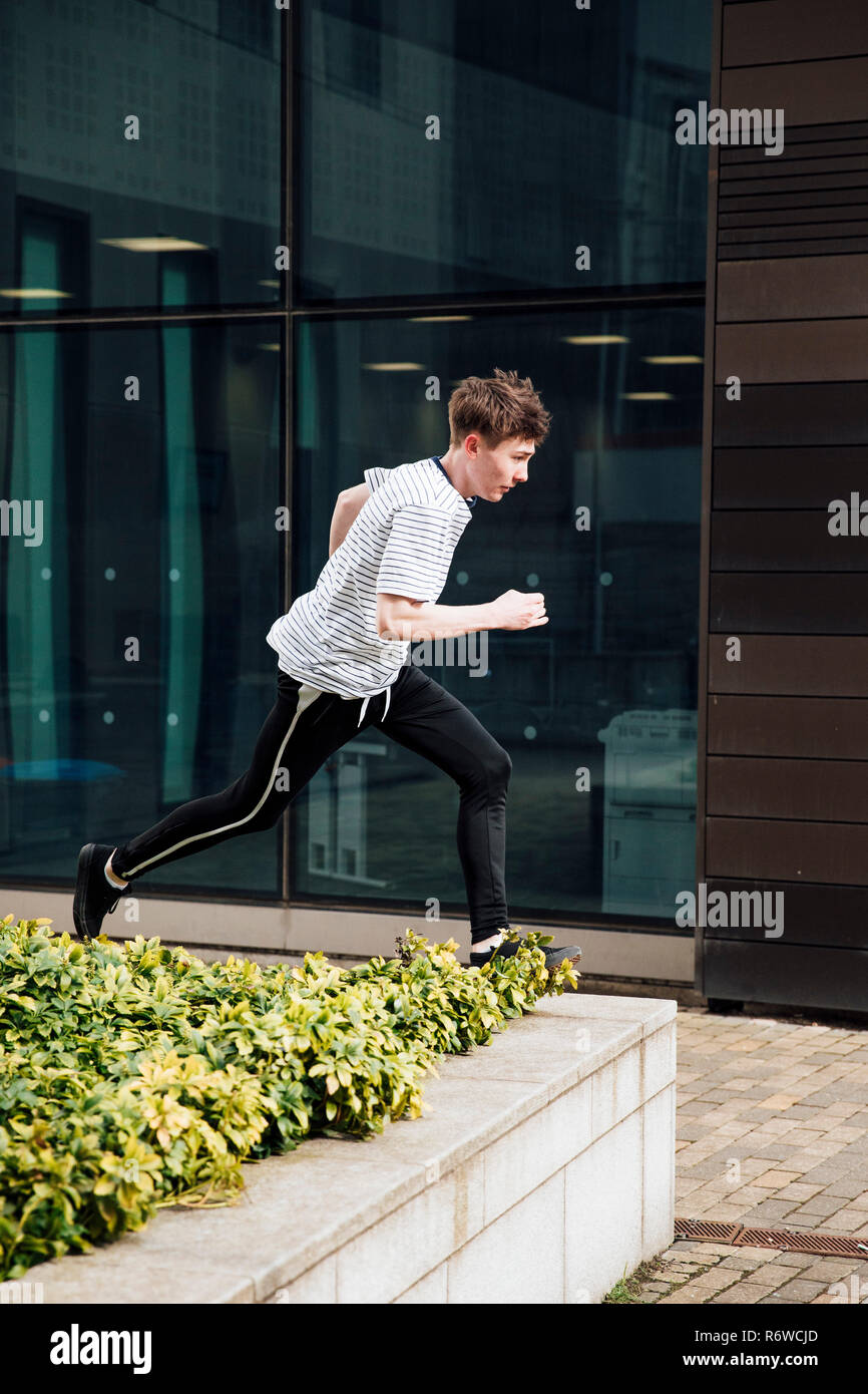 Freerunner in the City Stock Photo - Alamy