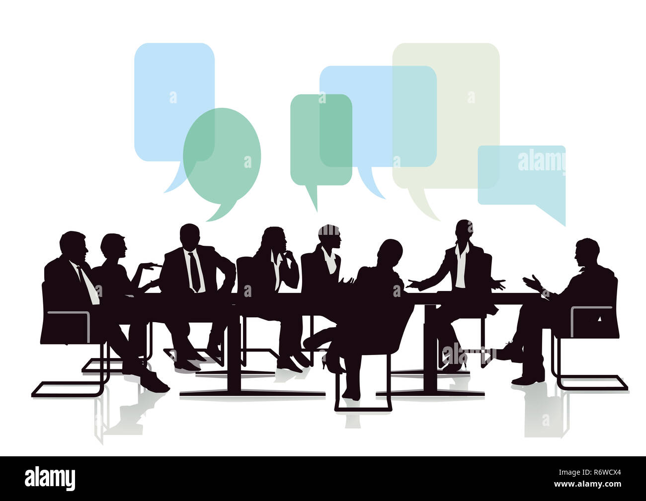 meeting and communicating from a group Stock Photo - Alamy