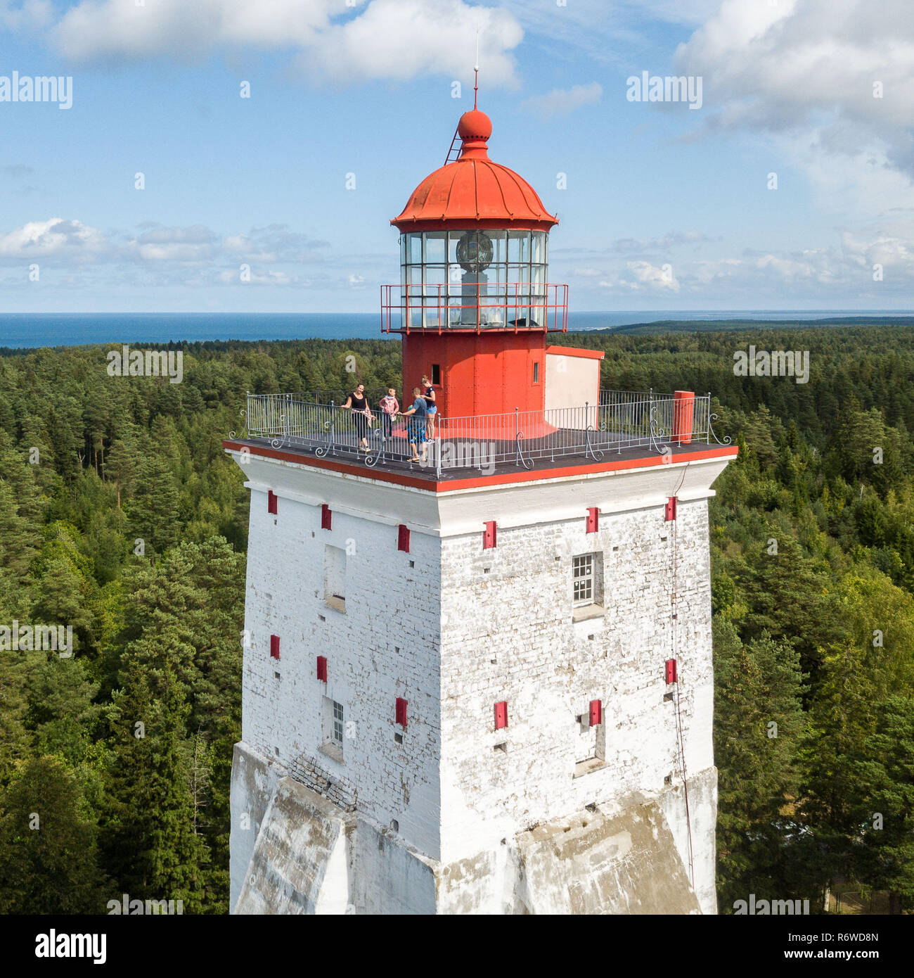 Historical old Kõpu lighthouse (Kopu lighthouse), Hiiumaa island ...