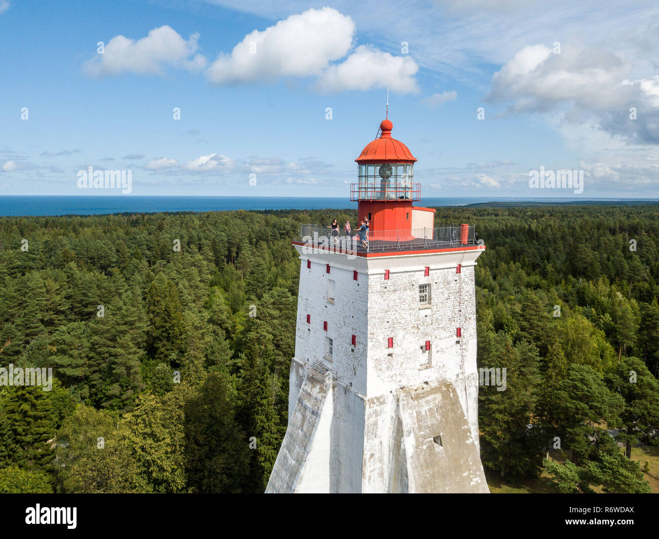 Historical old Kõpu lighthouse (Kopu lighthouse), Hiiumaa island ...