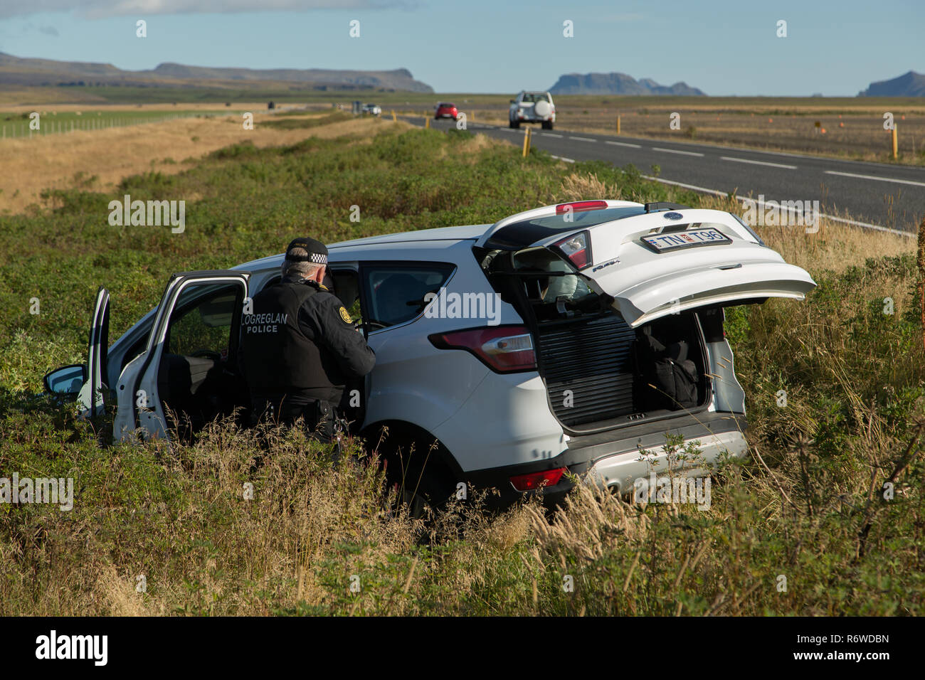 Iceland police car hi-res stock photography and images - Alamy