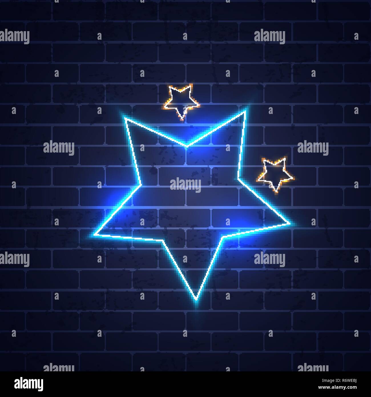 Abstract Glossy Neon Star Background. Vector Illustration EPS10 Stock ...