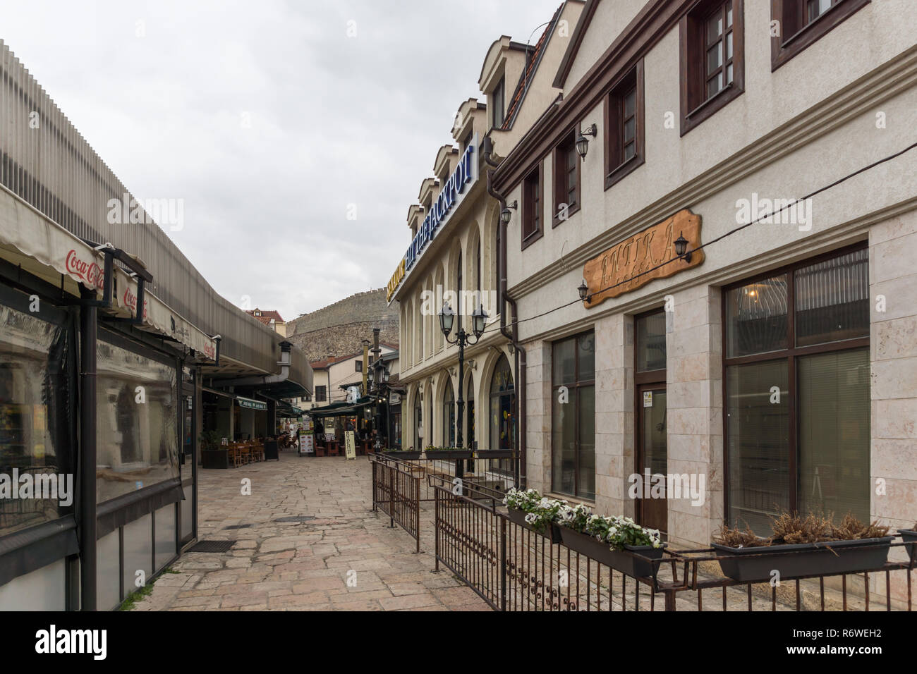 SKOPJE, REPUBLIC OF MACEDONIA - FEBRUARY 24, 2018: Old Bazaar (Old ...