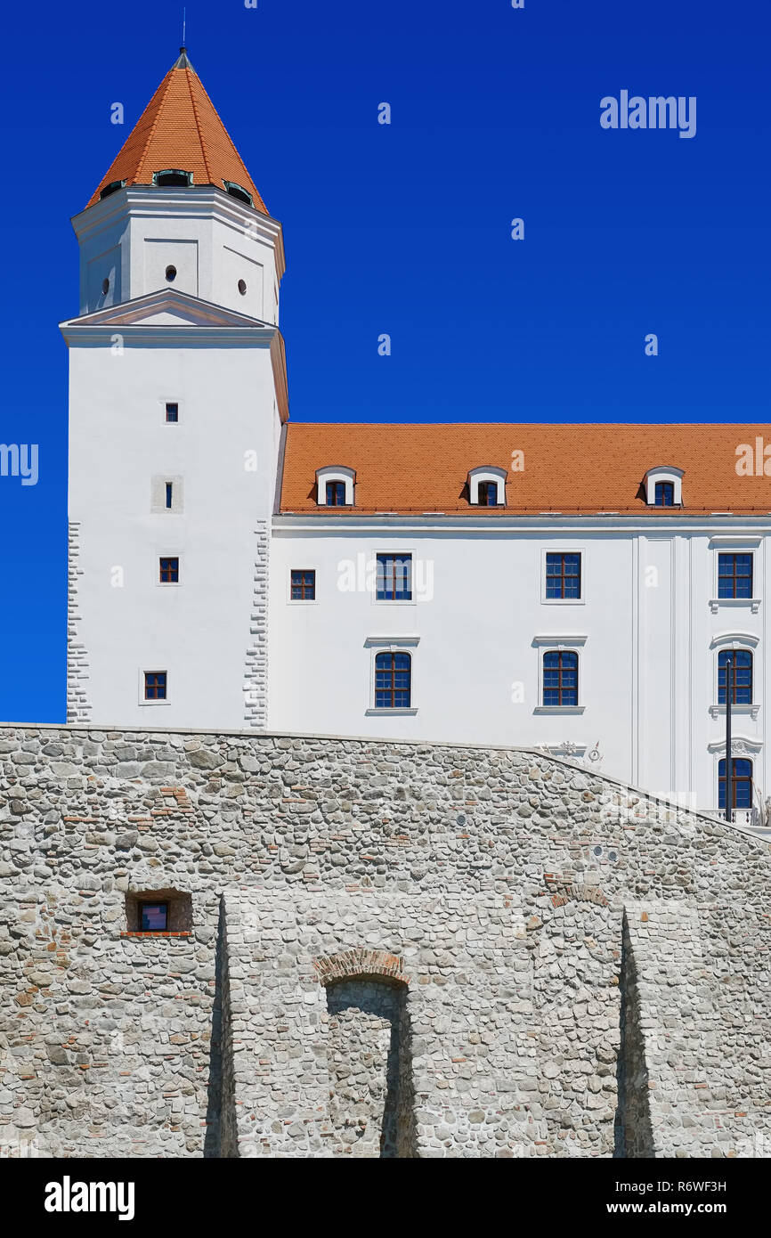 Old White Castle Stock Photo - Alamy