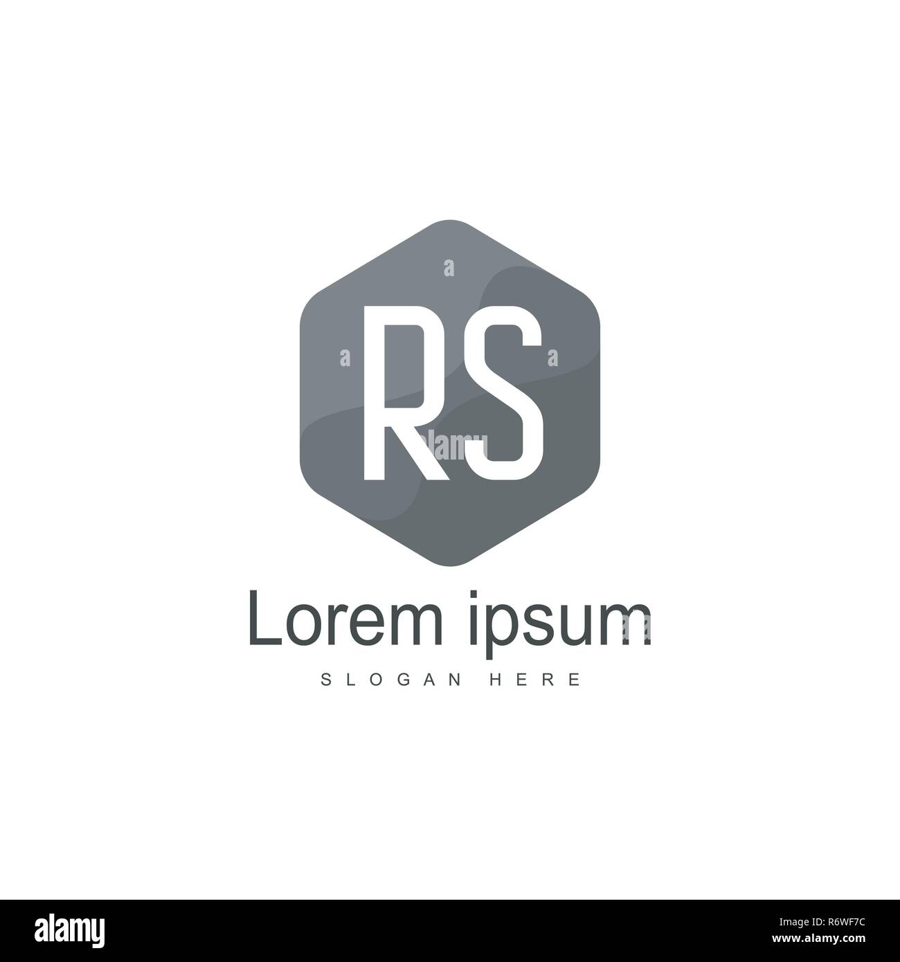 Initial RS Logo Template. Minimalist letter logo template design Stock ...