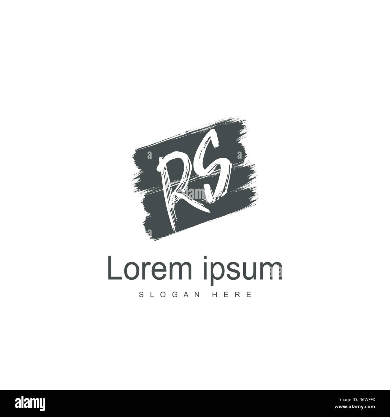 Initial RS Logo Template. Minimalist letter logo template design Stock ...