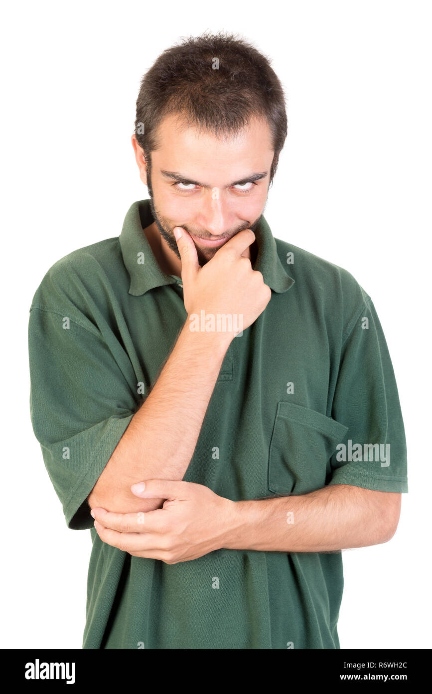 Young man expressions Stock Photo - Alamy