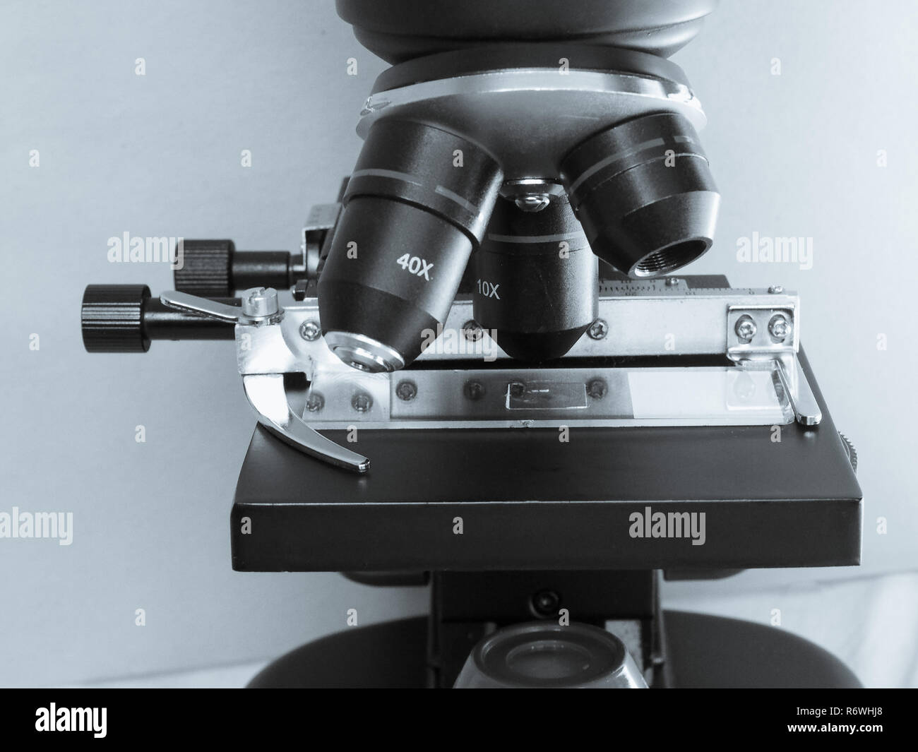 Light microscope detail Stock Photo - Alamy