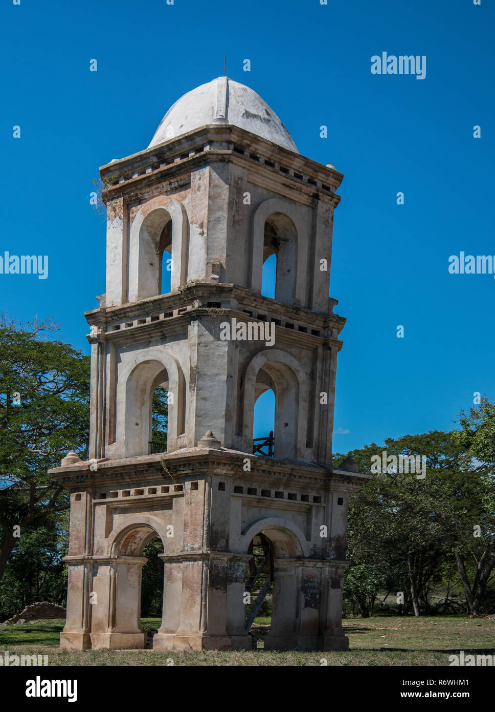 Tower used on sugar plantation during slavery Stock Photo - Alamy