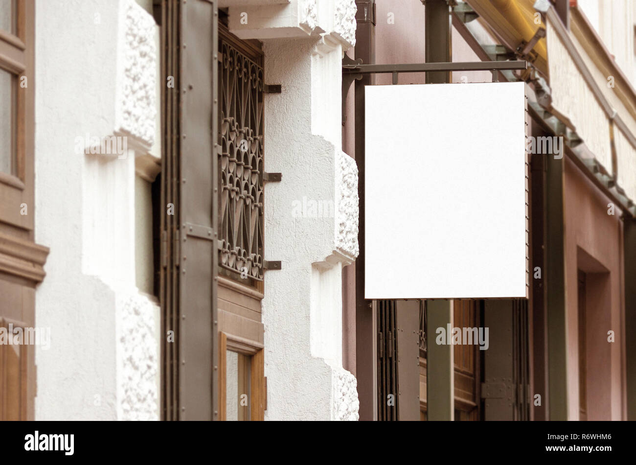 Blank Restaurant Sign