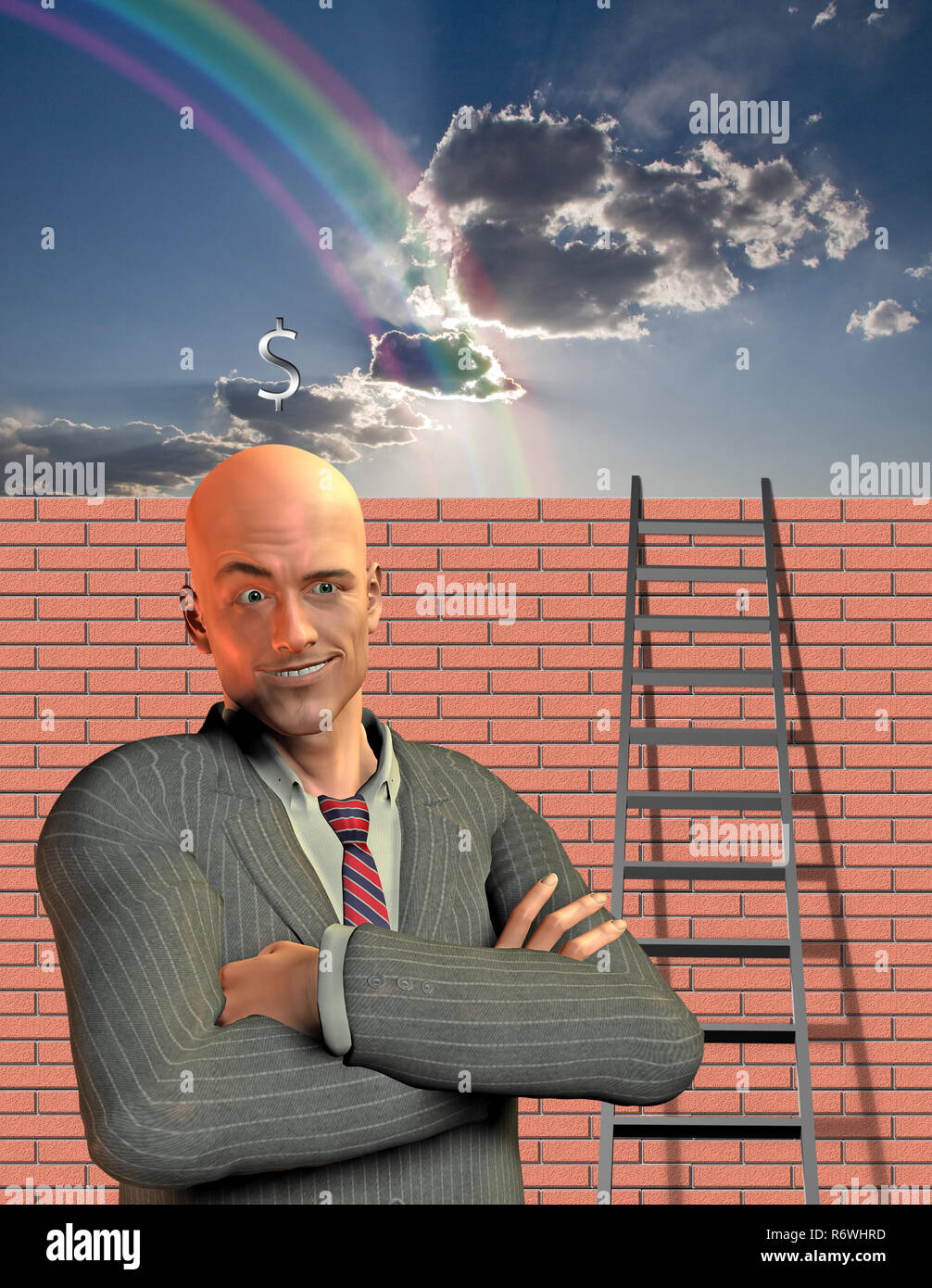 Business idea. Ladder symbolizes success Stock Photo - Alamy