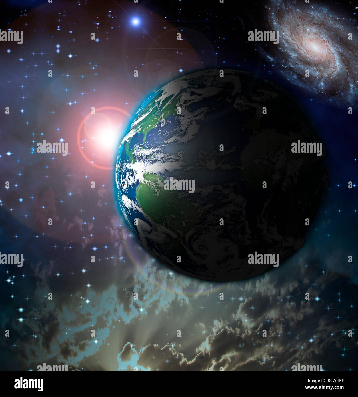 Map nature ocean planet science sea space sphere usa west hi-res stock ...