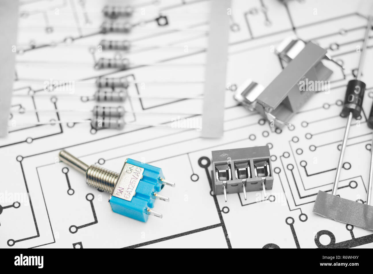 Electronic components and PCB design Stock Photo - Alamy