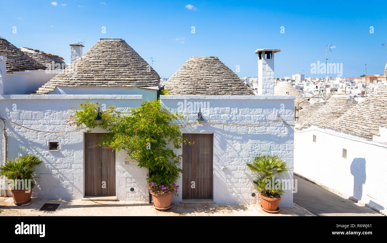 Alberobello, ITALY - Trulli di Alberobello, UNESCO heritage site Stock ...