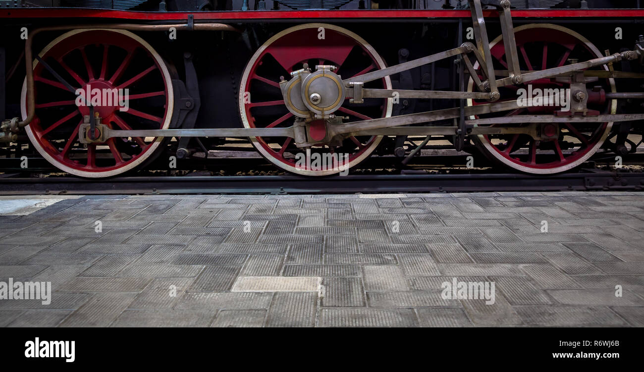 Steam Locomotive detail Stock Photo - Alamy