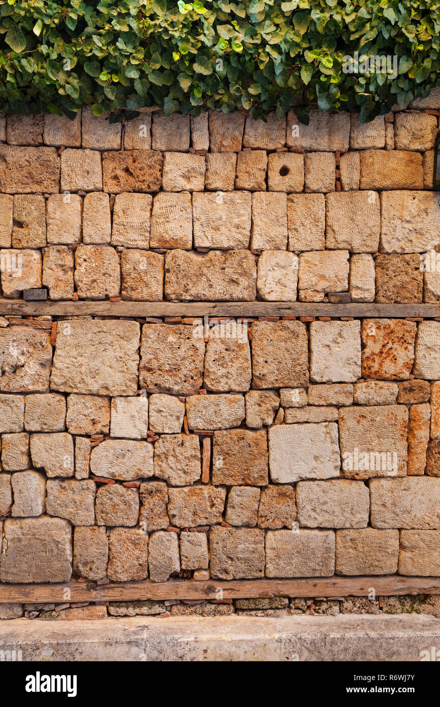Old stone wall Stock Photo - Alamy