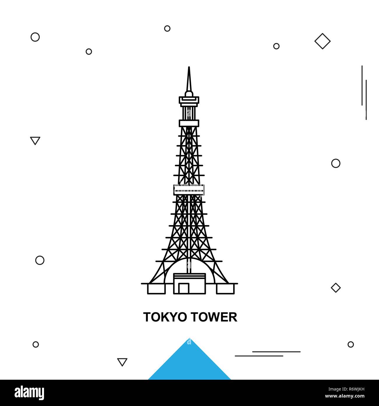 Tokyo tall buildings Stock Vector Images - Alamy