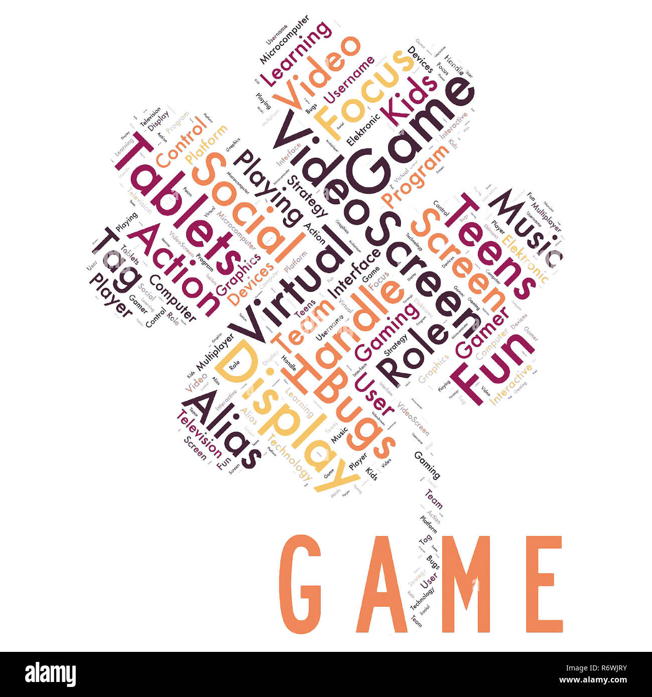 Children playing interactive video game Cut Out Stock Images & Pictures ...