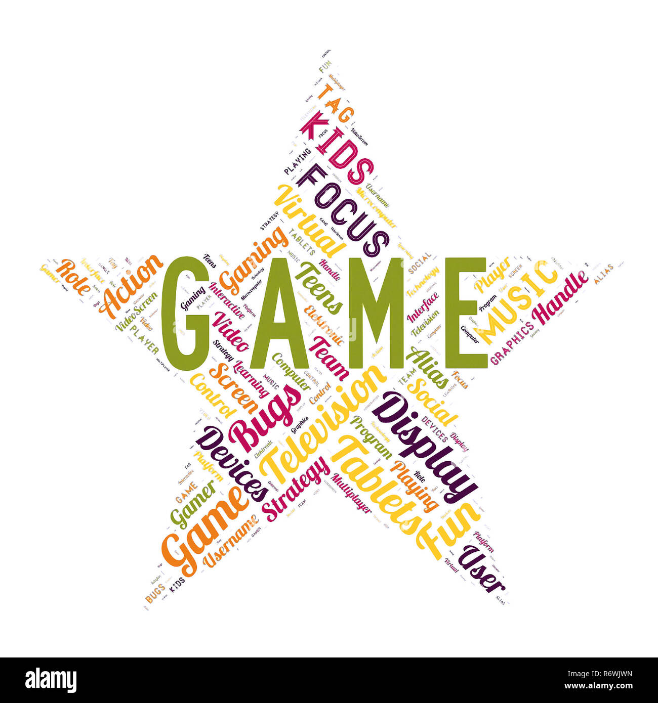 Children playing interactive video game Cut Out Stock Images & Pictures ...