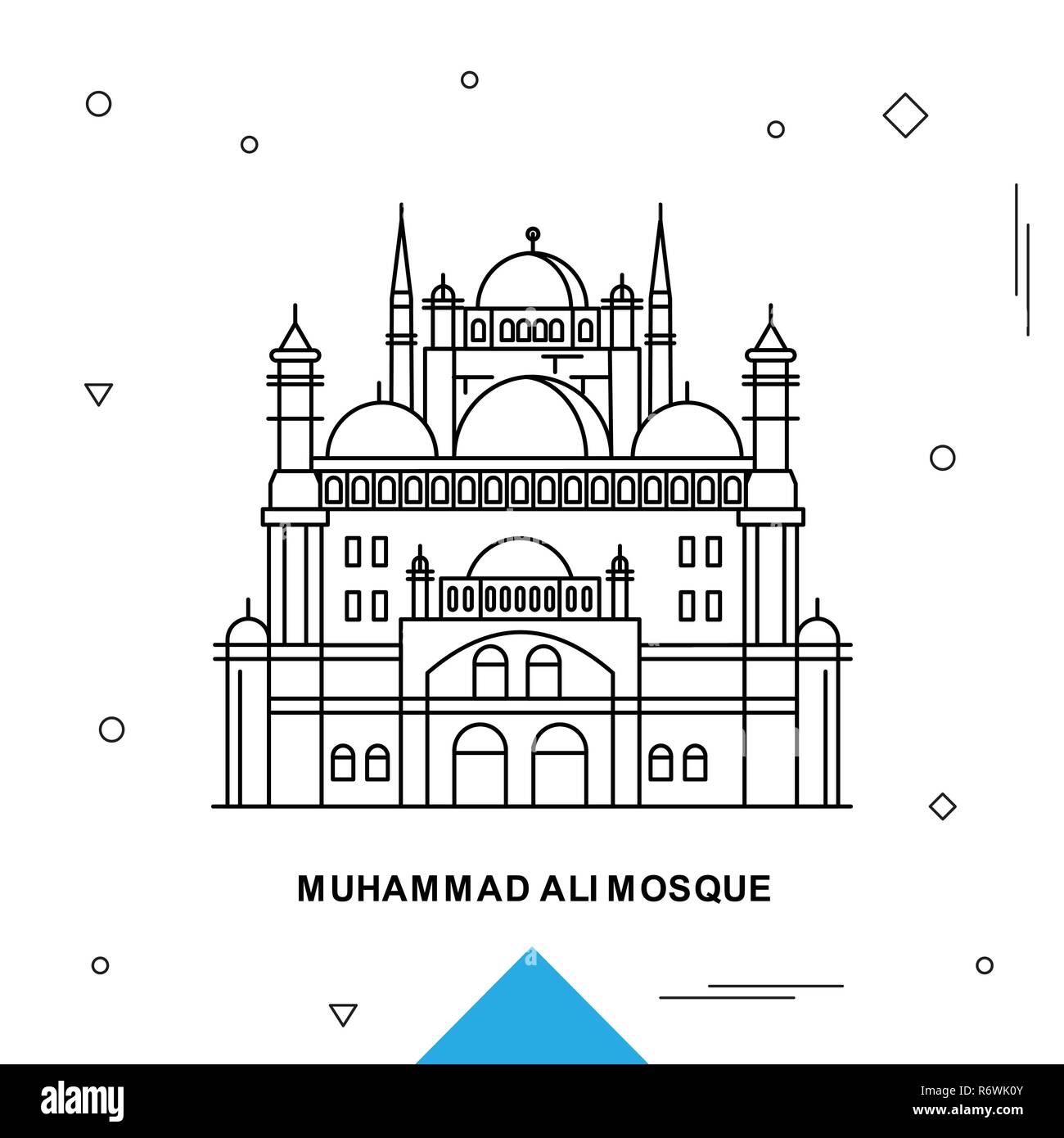 Mosque cairo egypt Stock Vector Images - Alamy