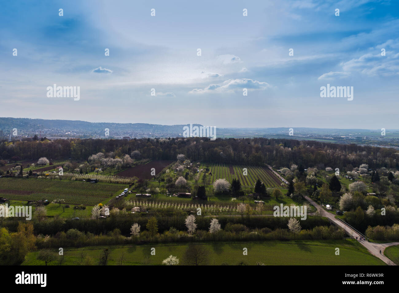 Allotments aerial view hi-res stock photography and images - Alamy