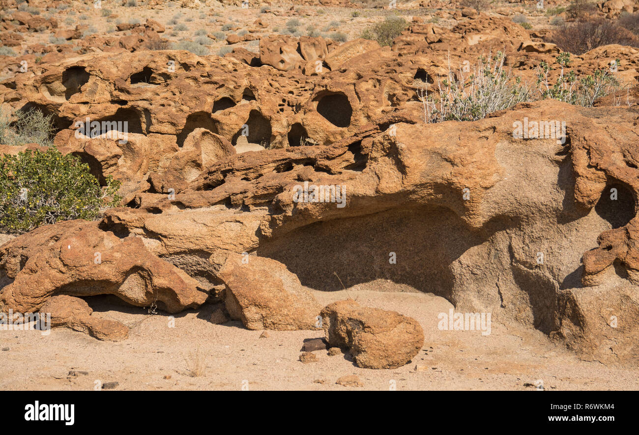 Rock formations in the namibien desert Stock Photo - Alamy