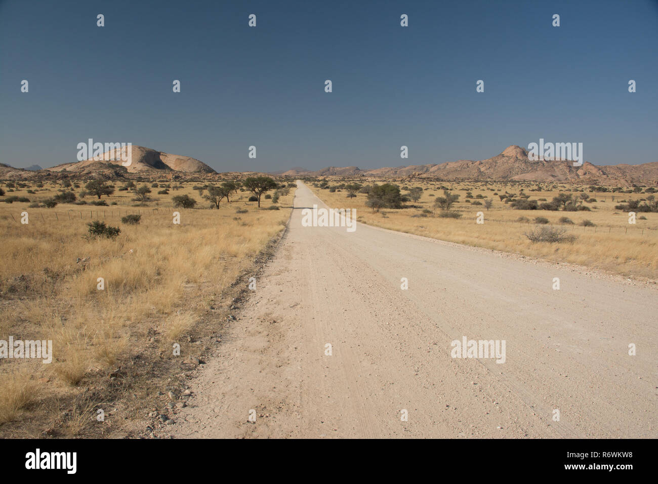Road in the desert Stock Photo - Alamy