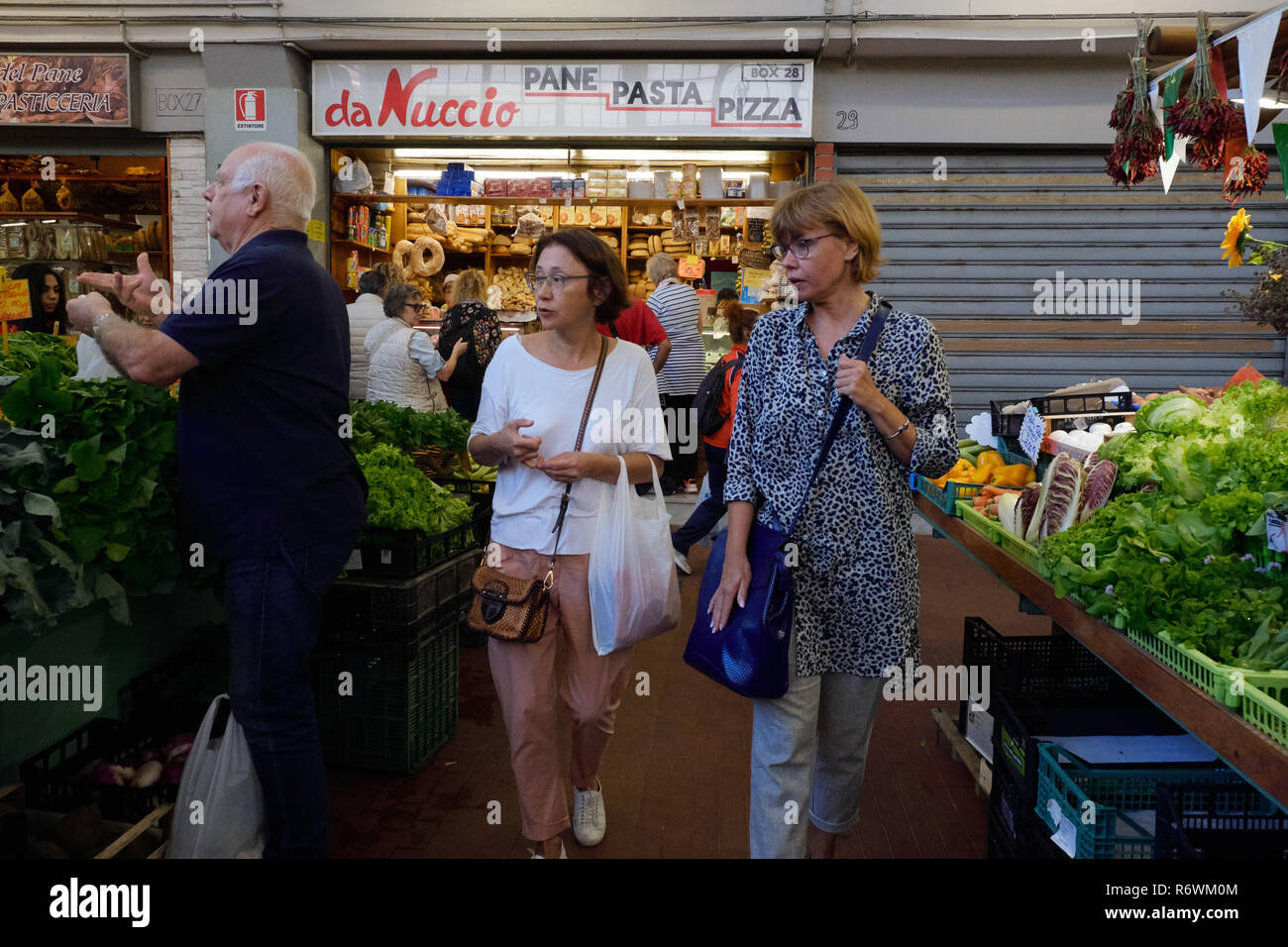 Local food market in Sanremo,Liguria, Italy Stock Photo - Alamy