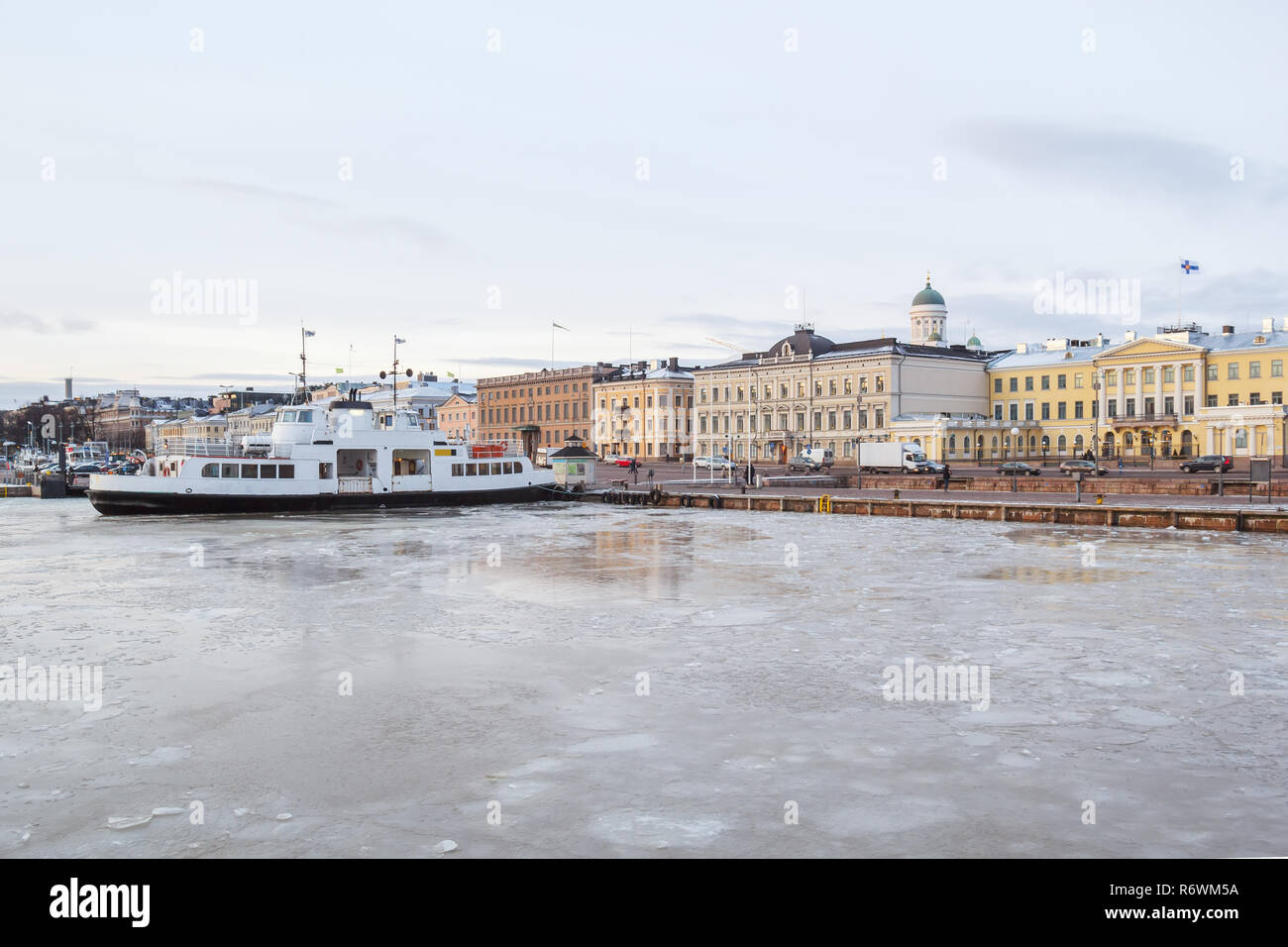 The ship pier in Helsinki, Finland Stock Photo - Alamy