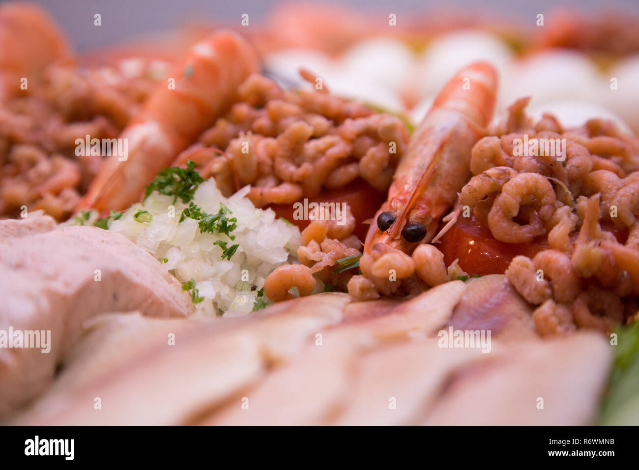 Cold fish buffet Stock Photo - Alamy