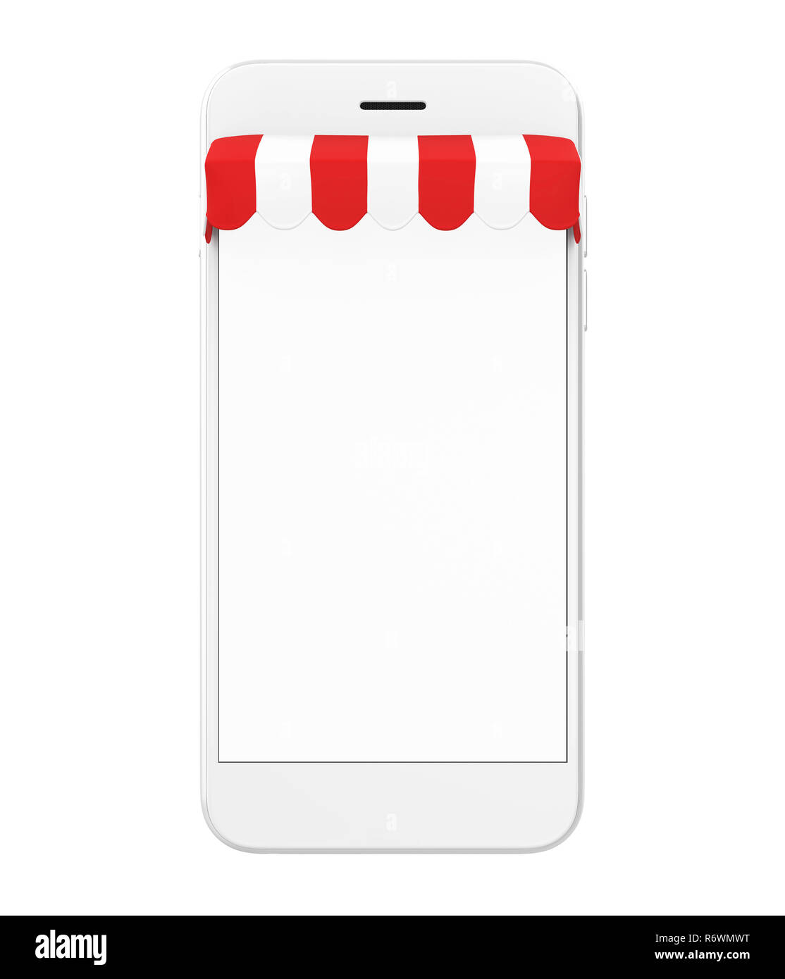 Online shopping mobile commerce Cut Out Stock Images & Pictures - Alamy