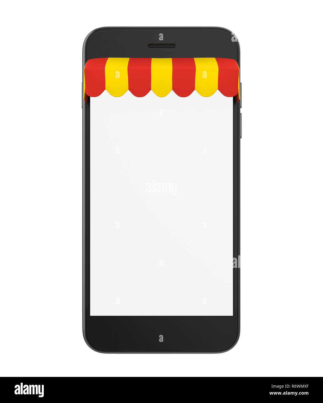 Online shopping mobile commerce Cut Out Stock Images & Pictures - Alamy