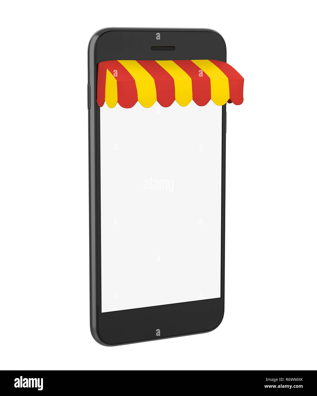 Online shopping mobile commerce Cut Out Stock Images & Pictures - Alamy