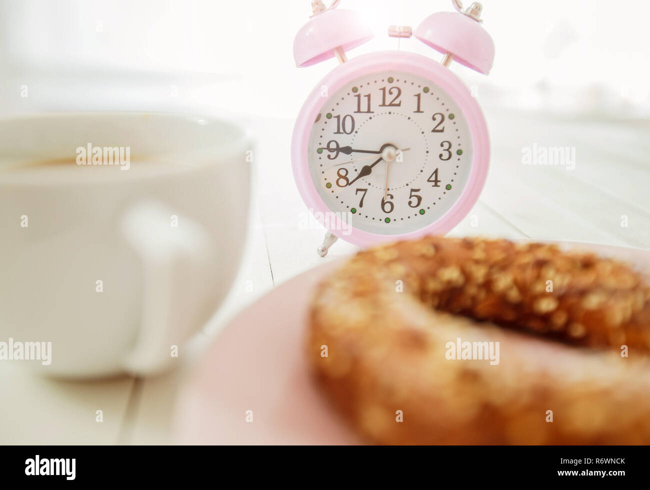 Breakfast Coffee Time Stock Photo - Alamy