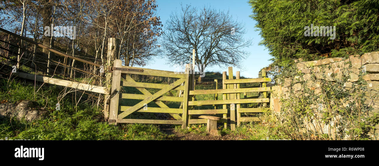 Typical wooden field gate hi-res stock photography and images - Alamy