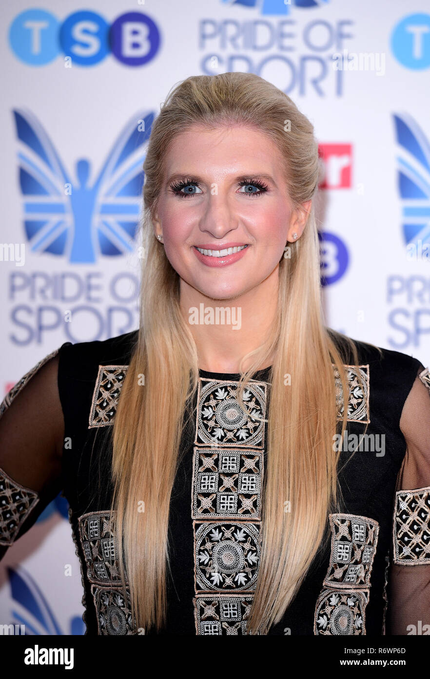 Rebecca Adlington attending the Pride of Sport Awards 2018 at the ...