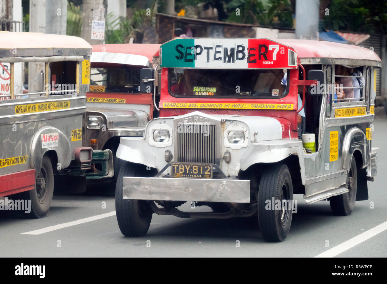 Jeepney transport philippines highway hi-res stock photography and ...