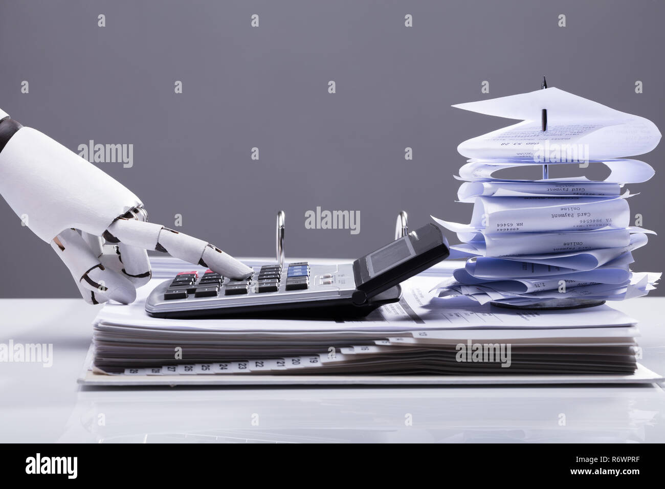 Accounting in process calculator hi-res stock photography and images ...