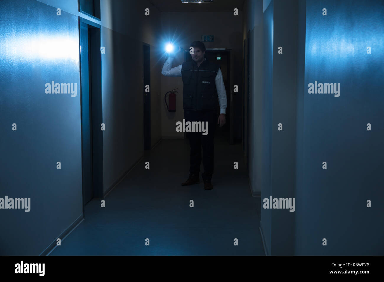 Professional security guard flashlight hi-res stock photography and ...