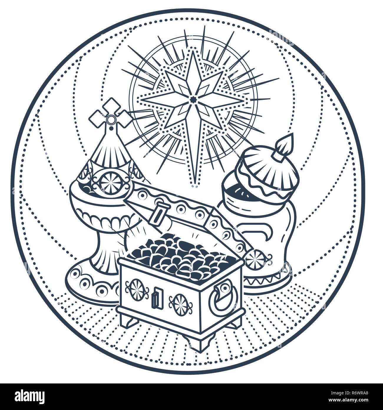 Incense and myrrh Stock Vector Images - Alamy