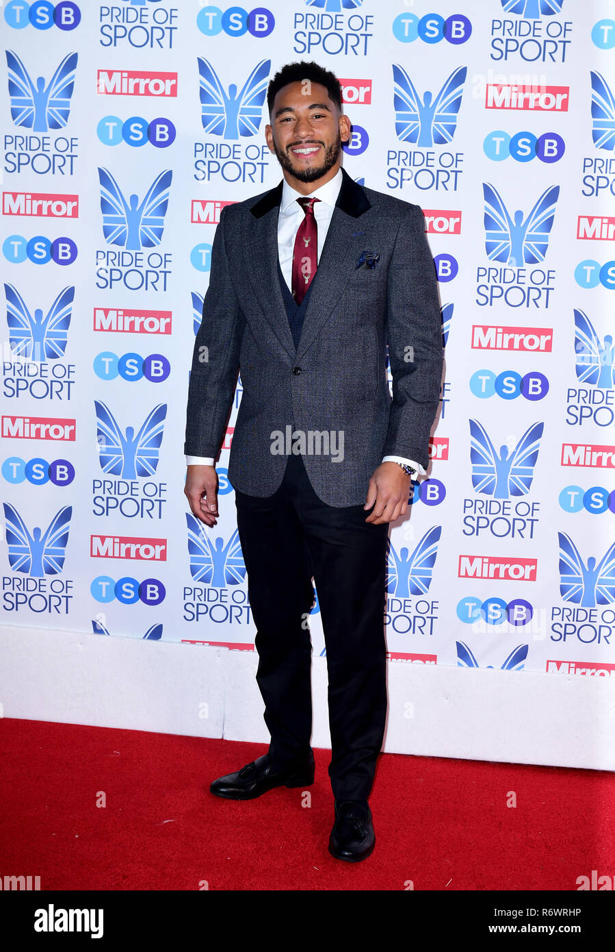 Josh Denzel attending the Pride of Sport Awards 2018 at the Grosvenor ...