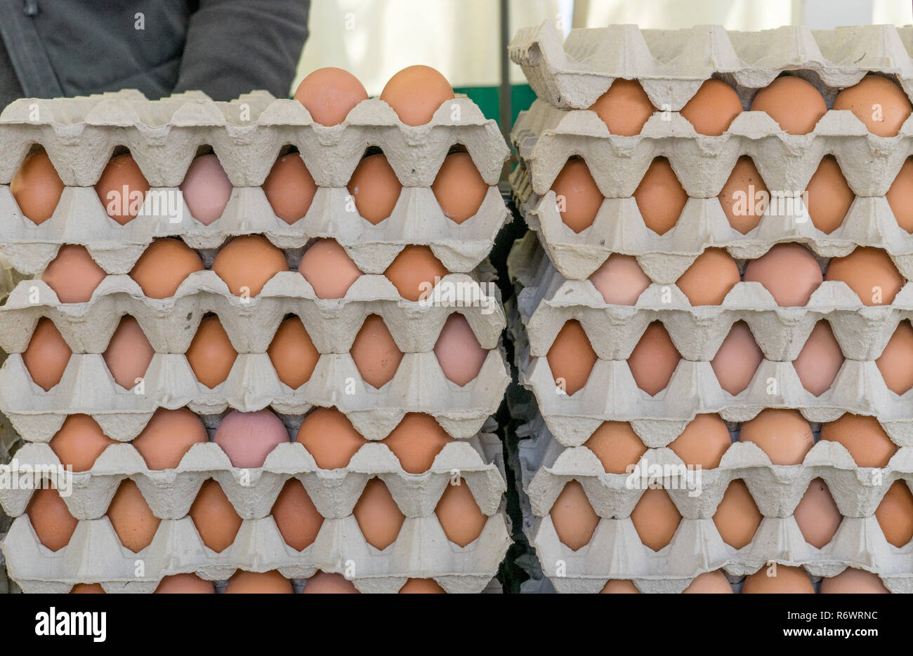 Stack egg cartons hi-res stock photography and images - Alamy