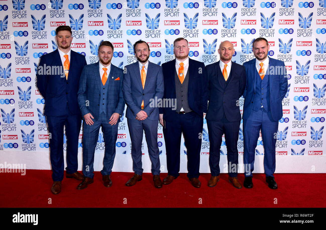 Sands United football team attending the Pride of Sport Awards 2018 at ...