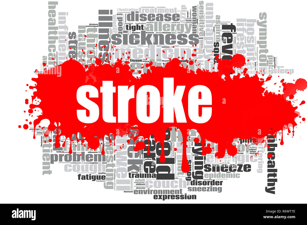 Stroke word cloud design Stock Photo - Alamy